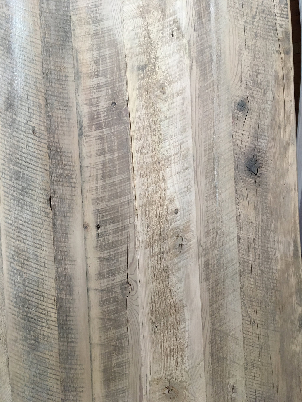 Incomplete Reclaimed Hemlock Harvest Table top. SKU HEM2 – North on Sixty